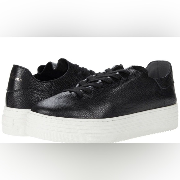 Sam Edelman | Shoes | Sam Edelman Platform Leather Sneakers Size 85 ...